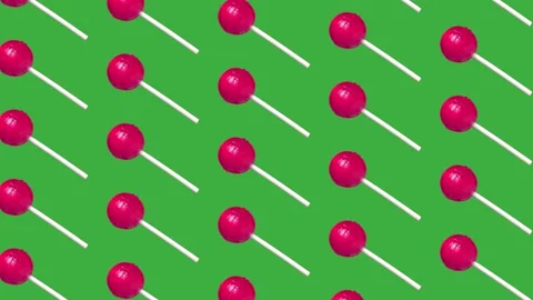 Candies animation, green screen. Lollipo... | Stock Video | Pond5