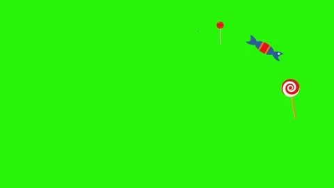 Candies group animation , green screen c... | Stock Video | Pond5