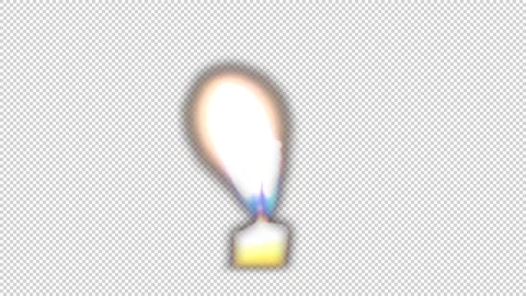 Candle Flame with Alpha Channel | Stock Video | Pond5