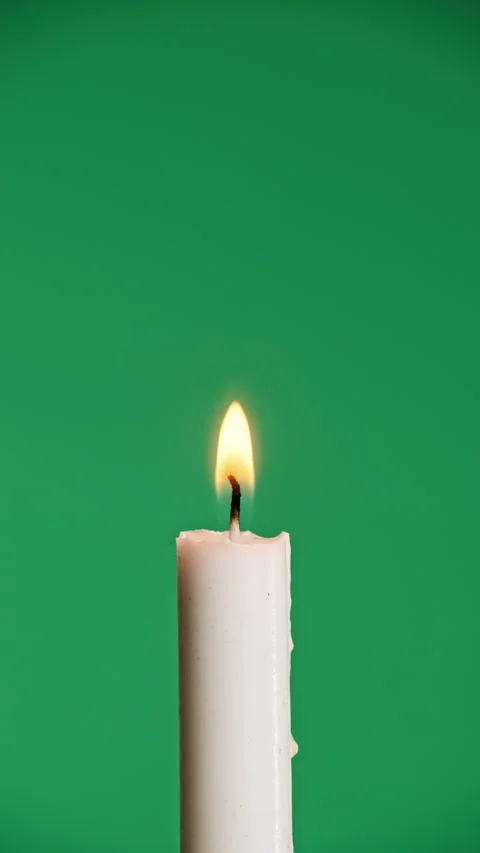 Candle Flame on a Green Screen, Chroma K... | Stock Video | Pond5
