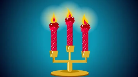 candle light background and 2d animation... | Stock Video | Pond5