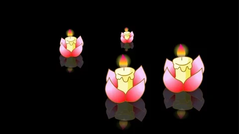 candle light background and 2d animation... | Stock Video | Pond5