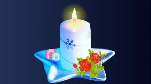 candle light background and 2d animation... | Stock Video | Pond5