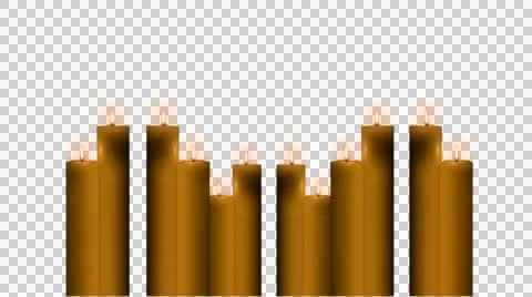 Candles, Fire, Flame Animation with alph... | Stock Video | Pond5