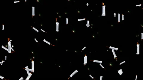 candles light background loop animation | Stock Video | Pond5