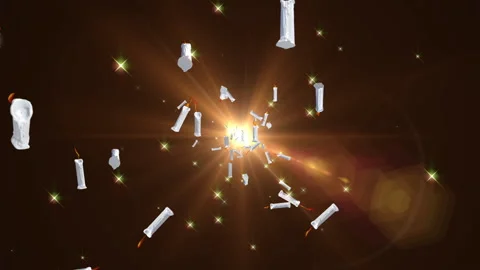 candles light background loop animation | Stock Video | Pond5