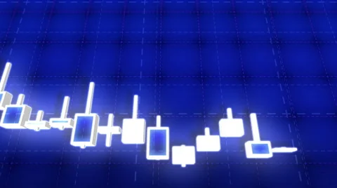 Candlestick Trading Chart Loop | Stock Video | Pond5
