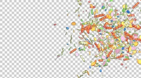 Confetti Explosion Framer Stock Footage ~ Royalty Free Stock Videos | Pond5
