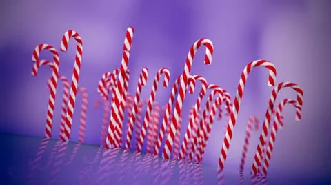 Cane candies loopable animation. | Stock Video | Pond5