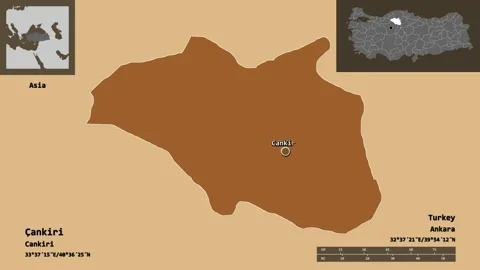 Çankiri location. Turkey. Solid pattern... | Stock Video | Pond5