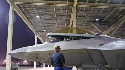 Canopy closing for pilot of U.S. Air For... | Stock Video | Pond5