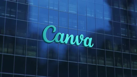 Canva Logo On Corporate Glass Building 3... | Stock Video | Pond5