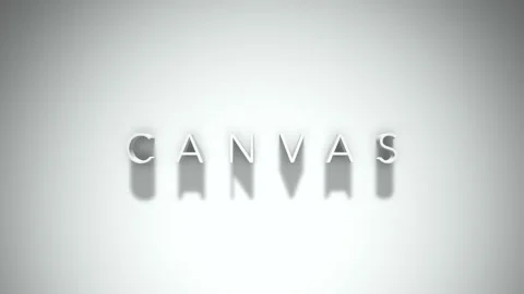 Canvas 3D title animation with shadows o... | Stock Video | Pond5