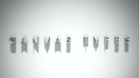 canvas types 3D title animation white te... | Stock Video | Pond5