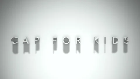 cap for kids 3D title animation white te... | Stock Video | Pond5