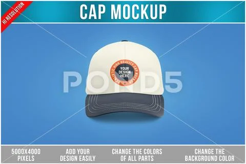 PSD Photoshop Template: Cap Mockup #245504045 | Pond5