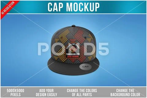 PSD Photoshop Template: Cap Mockup #245504481 | Pond5
