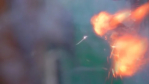 The capacitor explodes. System malfuncti... | Stock Video | Pond5