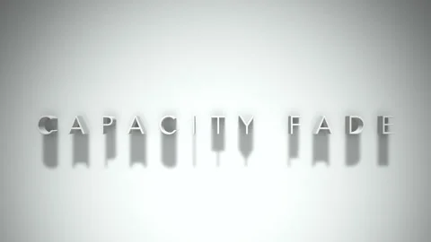 capacity fade 3D title animation white t... | Stock Video | Pond5