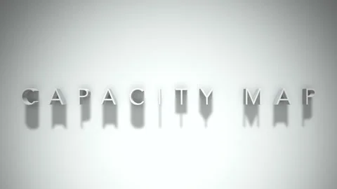 capacity map 3D title animation white te... | Stock Video | Pond5