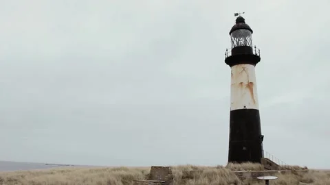 Cape Pembroke Lighthouse, Port Stanley, ... | Stock Video | Pond5