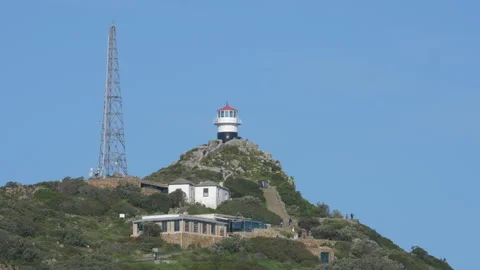 Cape Point lighthouse and funicular stat... | Stock Video | Pond5