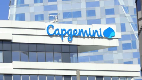 Capgemini logo on the headquarters build... | Stock Video | Pond5