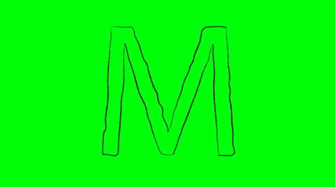 The Capital Latter M Cartoon Style Real ... | Stock Video | Pond5