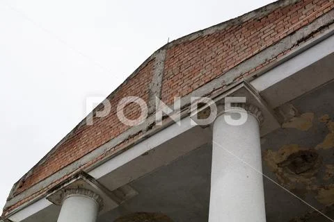 Capital at the top of the column. A beautiful architectural element ...