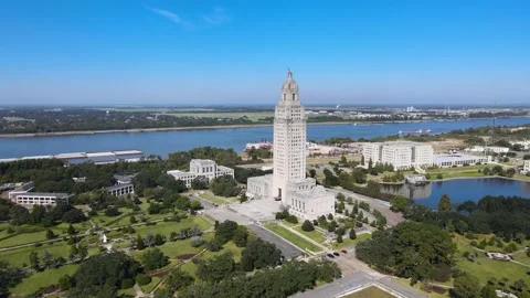 Capitol Building in Downtown Baton Rouge... | Stock Video | Pond5