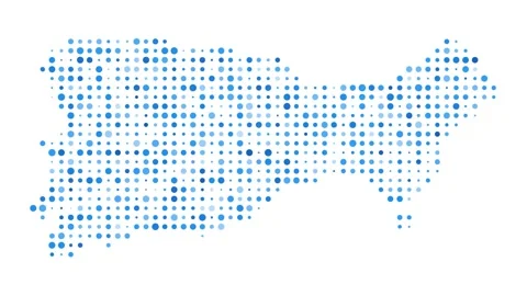 Capri dotted digital map. Map of Capri w... | Stock Video | Pond5