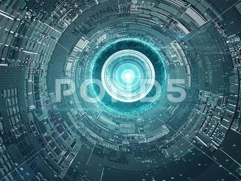 Capsule Separation From Space Station. Futuristic Concept Design ~ Clip ...