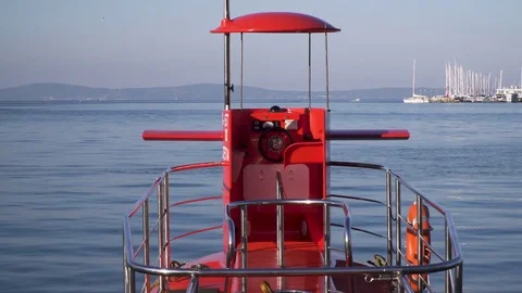 Captain's bridge on Red Submarine for un... | Stock Video | Pond5