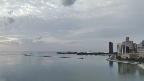 Captivating aerial view of Chicago's ico... | Stock Video | Pond5