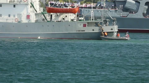 capture a pirate ship | Stock Video | Pond5