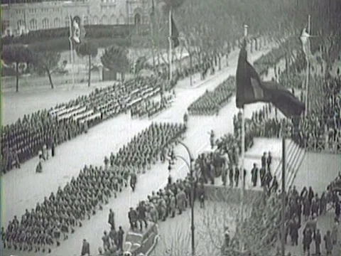 Captured Italian war film from 1942 show... | Stock Video | Pond5
