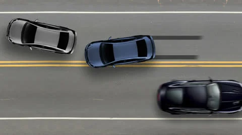 Car accident top view, road street traff... | Stock Video | Pond5