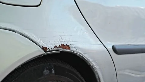 Car Chassis Wheel Arch Damaged with Corr... | Stock Video | Pond5
