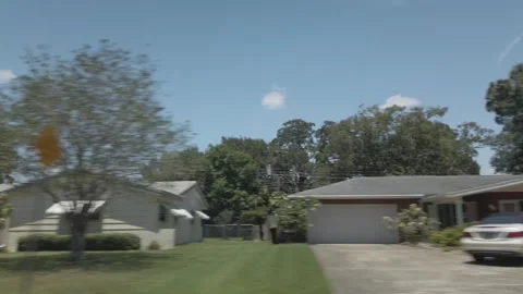 Car Driver Side Window View Of Road In F... | Stock Video | Pond5