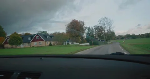 Car Driving Really Fast on a Countryside... | Stock Video | Pond5