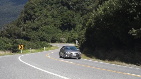 Car Driving Towards Camera Stock Video Footage | Royalty Free Car ...