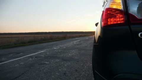 Car Emergency Stop Hazard Light Vehicle ... | Stock Video | Pond5