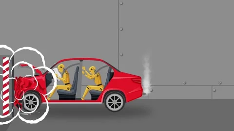 Car Factory Crash Test Animation | Stock Video | Pond5