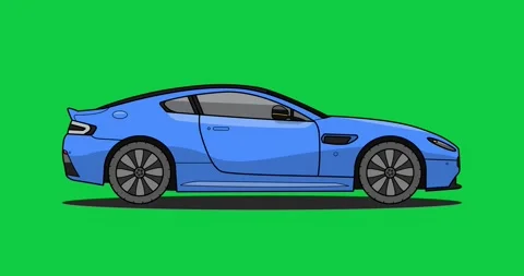 Car green screen animation, Sedan Car Gr... | Stock Video | Pond5