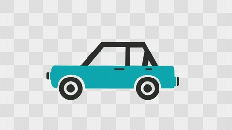 car icon Animation. Vehicle loop animati... | Stock Video | Pond5