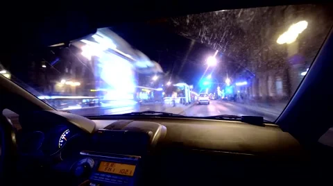 Car interior in moving vehicle | Stock Video | Pond5
