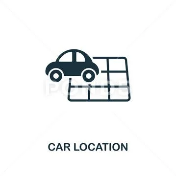 Car Location icon. Premium style design from icon collection. UI and UX ...