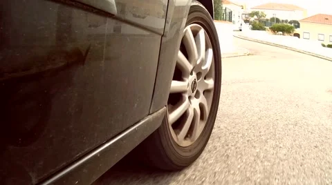 Car Mounted Camera, Recording Tire And ... | Stock Video | Pond5