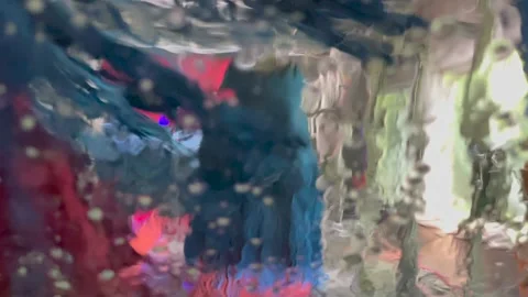 The car moves through an automatic car w... | Stock Video | Pond5