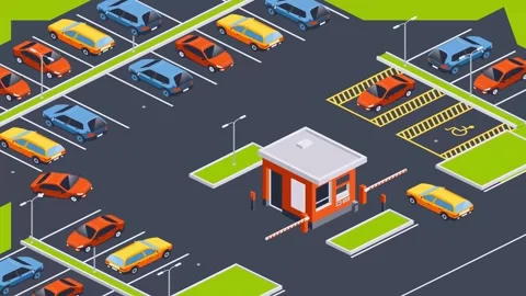 Car Barrier 3D Stock Footage ~ Royalty Free Stock Videos | Pond5